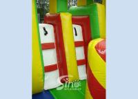 China Bright Colored Small Inflatable Bouncy Castles With Slide  for Children for sale