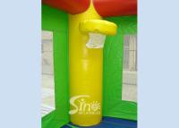 China Bright Colored Small Inflatable Bouncy Castles With Slide  for Children for sale