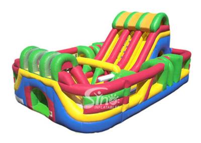 China Commercial Giant Inflatable Obstacle Slide 12m x 7.6m for Kids Outdoor Play for sale