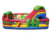 China Commercial Giant Inflatable Obstacle Slide 12m x 7.6m for Kids Outdoor Play for sale