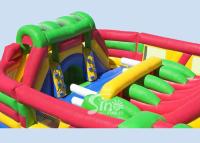 China Commercial Giant Inflatable Obstacle Slide 12m x 7.6m for Kids Outdoor Play for sale