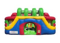 China Commercial Giant Inflatable Obstacle Slide 12m x 7.6m for Kids Outdoor Play for sale