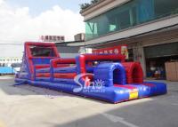 China Commercial Inflatable Obstacle Course 22m x 4m x 6m PVC Tarpaulin CE Certified for sale