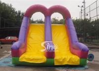 China Outdoor Colorful Kids Inflatable Interactive Game With Big Double Slide for sale
