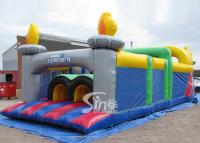 China Commercial Inflatable Obstacle Course 13.5m x 4.5m Outdoor Kids Playground Equipment for sale