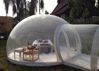 China 4m dome clear inflatable camping bubble tent with capsule tunnel for sale