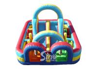 China Great Fun Giant Outdoor Colorful Kids Inflatable Interactive Game For Amusement for sale