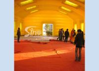 China Yellow Inflatable Outdoor Tent, Giant Inflatable Dome for Opening Ceremonies for sale