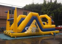 China Outdoor 12m Inflatable Obstacle Course PVC Tarpaulin Commercial Play Equipment for sale