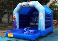 China Commercial Grade Kids Frozen Bouncy Castle 610g/m2 PVC Tarpaulin with Roof for sale