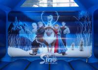 China Commercial Grade Kids Frozen Bouncy Castle 610g/m2 PVC Tarpaulin with Roof for sale