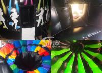 China Commercial Inflatable Disco Dome Bouncy Castle with LED Light Hooks for Indoor Outdoor Parties for sale