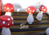 China Commercial Indoor Kids Mushroom Bouncy Castle 0.55mm PVC Tarpaulin 3m for sale