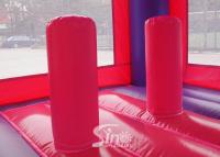 China 4in1 Pink Kids Party Inflatable Princess Bounce House with Slide 610g PVC for sale