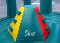 China 6x5m Commercial Inflatable Jumping Castle with Climbing Tower 610g PVC for sale