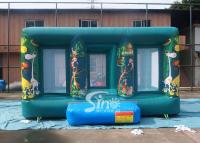 China 6x5m Commercial Inflatable Jumping Castle with Climbing Tower 610g PVC for sale