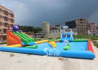 China 25x20m Large Inflatable Water Park for Kids and Adults with Pool and Slides for sale