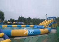 China 15m Diameter Commercial Inflatable Water Park with Slide for Outdoor Rental Business for sale