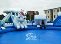 China Giant Inflatable Water Park 19m with 15m Pool for Kids and Adults Commercial Use for sale