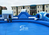 China Giant Inflatable Water Park 19m with 15m Pool for Kids and Adults Commercial Use for sale