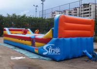 China Outdoor Double Lane Inflatable Bungee Run With Basketball Throwing From Sino Inflatables for sale