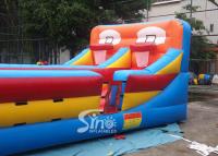 China Outdoor Double Lane Inflatable Bungee Run With Basketball Throwing From Sino Inflatables for sale