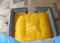 China 6m High Adults Big Inflatable Air Bag With Cliff Platform For Adventure Challenges for sale