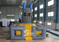 China 6m High Adults Big Inflatable Air Bag With Cliff Platform For Adventure Challenges for sale