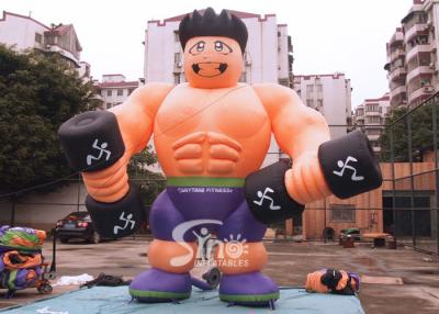 China 5m High Inflatable Muscle Man for Gym Outdoor Advertising Promotions for sale