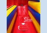 China 10m Long Double Lane Kids N Adults Inflatable Bungee Run For Interactive for sale