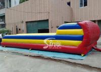 China 10m Long Double Lane Kids N Adults Inflatable Bungee Run For Interactive for sale