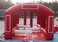 China Outdoor Giant Inflatable Football Obstacle Course 5x3x1.8m with Tent for Kids Games for sale