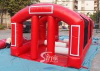 China Outdoor Giant Inflatable Football Obstacle Course 5x3x1.8m with Tent for Kids Games for sale