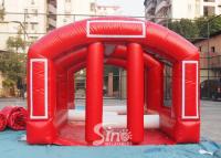 China Outdoor Giant Inflatable Football Obstacle Course 5x3x1.8m with Tent for Kids Games for sale
