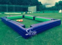 China Giant Human Inflatable Snooker Pool Table 9x6x0.9m with Balls for Outdoor Entertainment for sale
