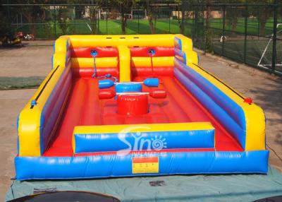China 3in1 Inflatable Bungee Run with Joust Poles 9.1m x 5.2m for Kids and Adults Commercial Use for sale