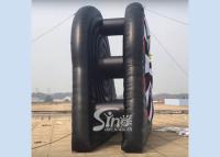 China 4m High Outdoor Giant Inflatable Football Darts Board for Kids Adults Interactive Game 6x4m for sale