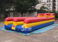 China 10m Inflatable Bungee Run for Kids and Adults 2 Person Interactive Game Indoor Outdoor for sale