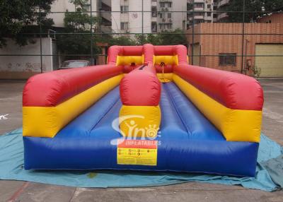 China 10m Inflatable Bungee Run for Kids and Adults 2 Person Interactive Game Indoor Outdoor for sale