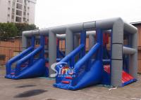 China Commercial Inflatable Obstacle Course with Slides 610g PVC Tarpaulin 3 Year Warranty for sale