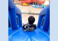 China Commercial Inflatable Obstacle Course with Slides 610g PVC Tarpaulin 3 Year Warranty for sale