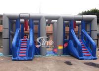 China Commercial Inflatable Obstacle Course with Slides 610g PVC Tarpaulin 3 Year Warranty for sale