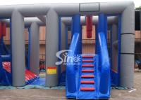China Commercial Inflatable Obstacle Course with Slides 610g PVC Tarpaulin 3 Year Warranty for sale