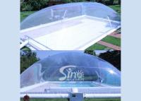 China Commercial Inflatable Pool Cover 15m x 8m Clear PVC Air Tent for Hotels and Gardens for sale