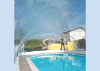 China Commercial Inflatable Pool Cover 15m x 8m Clear PVC Air Tent for Hotels and Gardens for sale