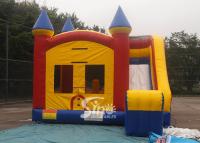China Commercial Rainbow Bounce House with Slide 5.5m x 5.2m for Kids Outdoor Fun for sale