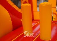 China Commercial Rainbow Bounce House with Slide 5.5m x 5.2m for Kids Outdoor Fun for sale