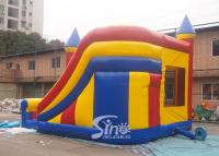 China Commercial Rainbow Bounce House with Slide 5.5m x 5.2m for Kids Outdoor Fun for sale
