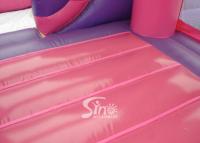 China 6x5m Commercial Inflatable Princess Bouncy Castle with Slide 135kg CE EN14960 for sale