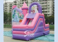China 6x5m Commercial Inflatable Princess Bouncy Castle with Slide 135kg CE EN14960 for sale